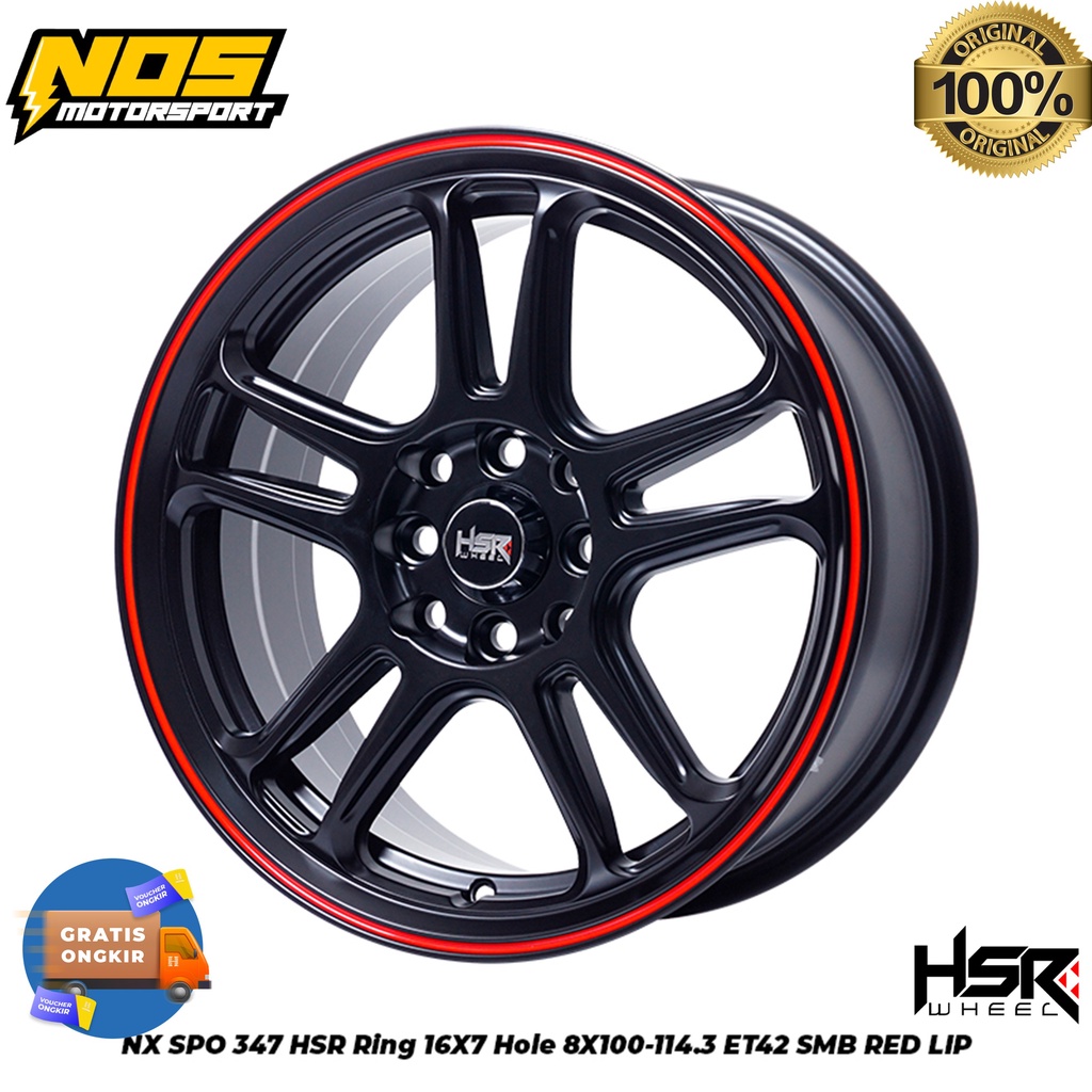 Jual VELG HSR UNTUK MOBIL AVANZA, XENIA, BRIO, KIJANG LGX, RING 16 LUBANG BAUT 4X100 DAN 4X114,3 ...