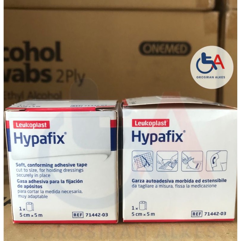 Jual hypafix ukuran 5 cm x 5 m plester penutup luka | Shopee Indonesia