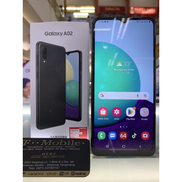 Jual SAMSUNG Galaxy A02 RAM 3GB 32GB BLACK - SECOND FULLSET - Ex. GRS ...