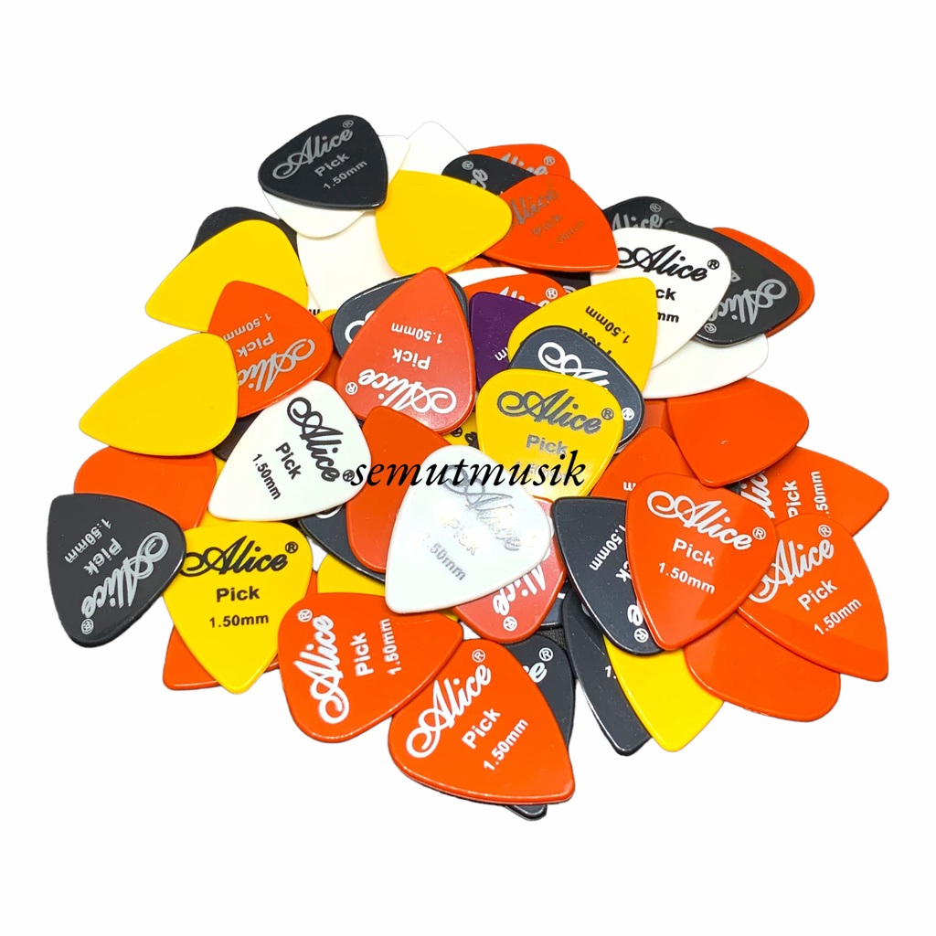 Jual BISA COD - Pick Gitar Akustik Alice 1.5 MM 50 PCS / Guitar Petikan ...