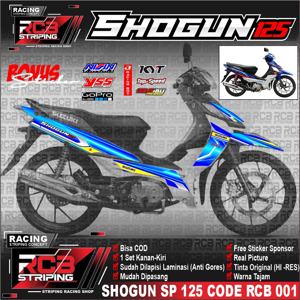 Jual Sticker Striping Variasi Suzuki Shogun SP 125 Robot - Stiker ...