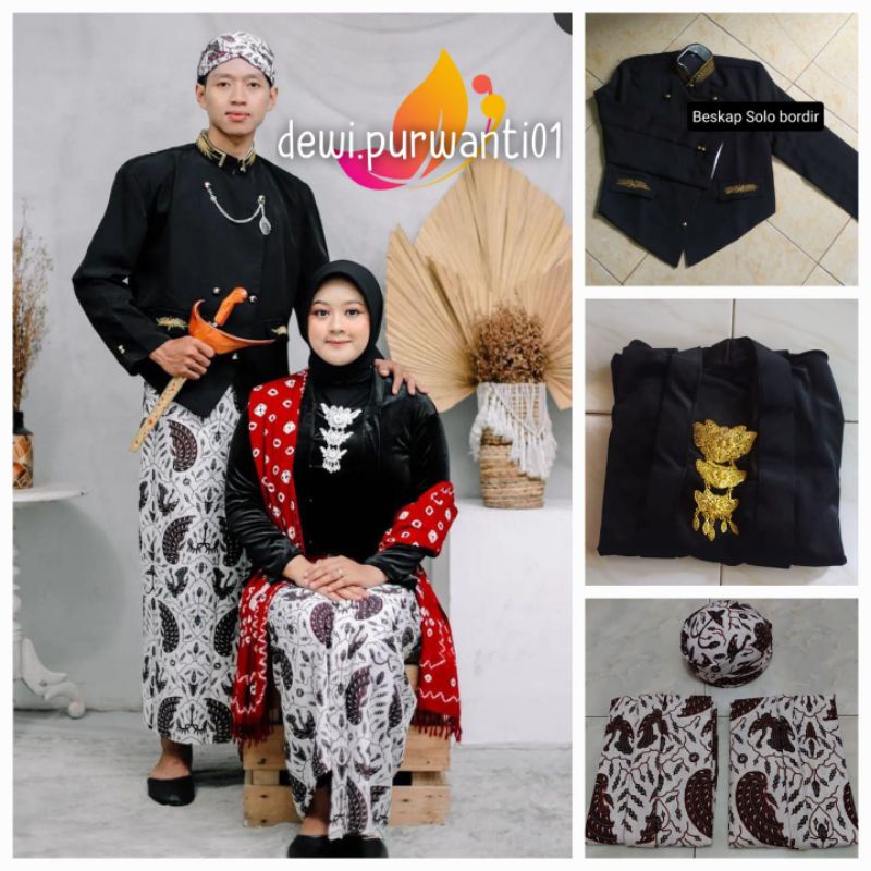 Jual 1 Set Baju Prewed Adat Jawa_Motif Sidoasih | Shopee Indonesia