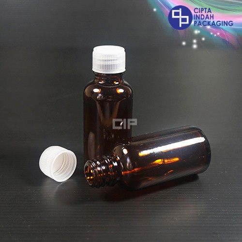 Jual Botol Kaca 30ml Tebal Coklat - Tutup Ulir Natural | Shopee Indonesia