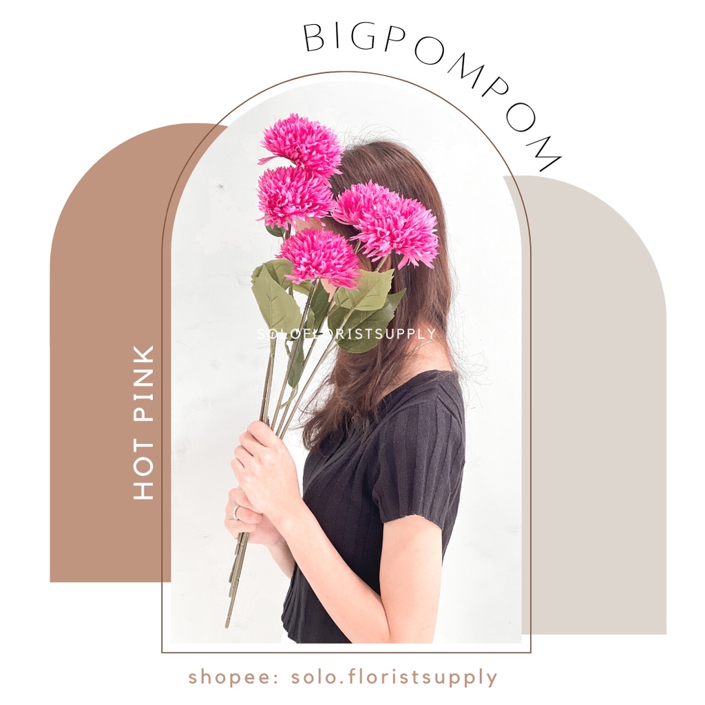 Jual BIG POMPOM Artifisial Bunga Palsu Bunga Sutra Dandelion Bunga ...
