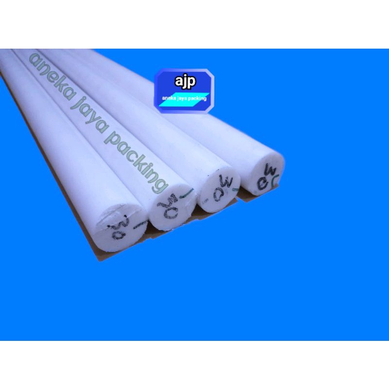 Jual teflon rod 30mm x 25cm as ptfe putih batangan | Shopee Indonesia