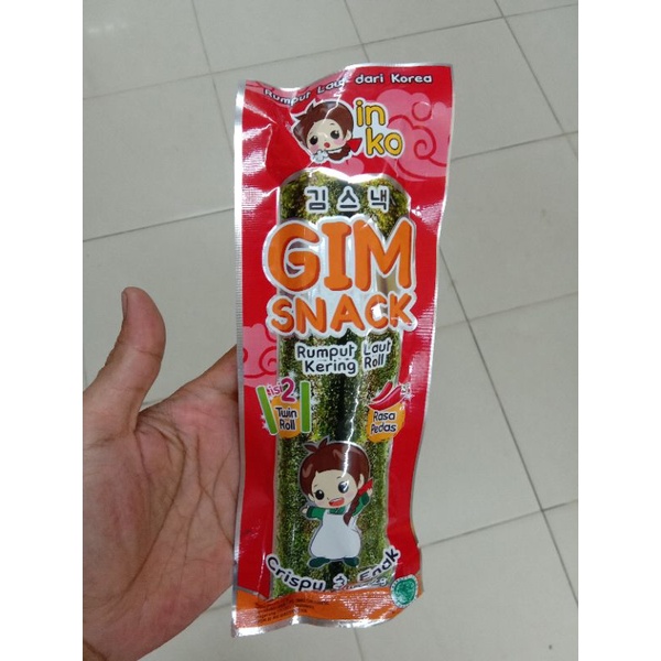 Jual InKo Gim Snack rumput laut Korea 2 roll 7,2gr | Shopee Indonesia