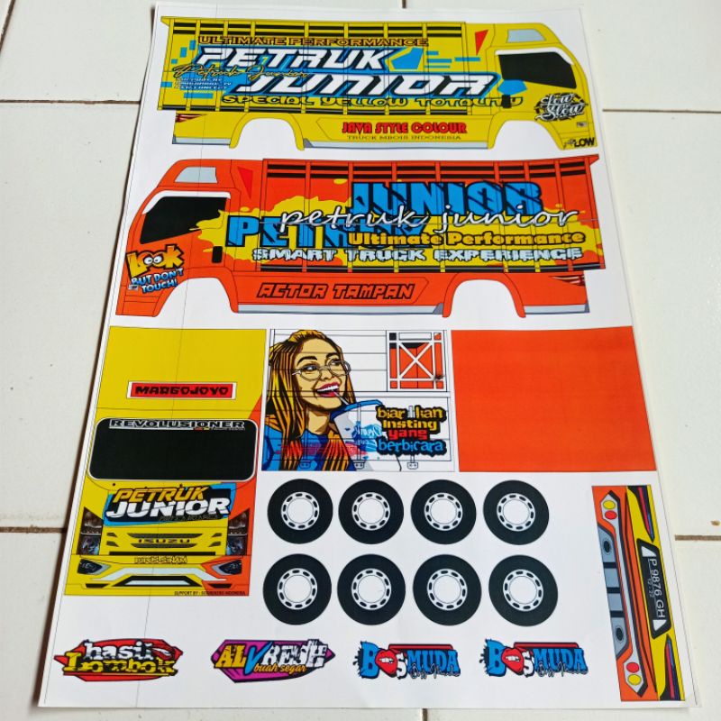 Jual pola stiker miniatur truk oleng /mobile legends | Shopee Indonesia