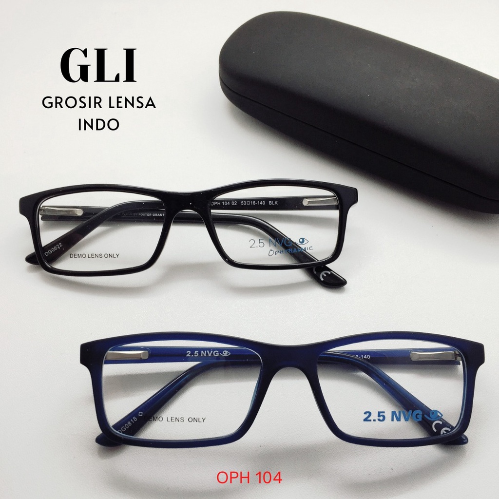Jual FRAME KACAMATA ORIGINAL NVG 2.5 PRIA/WANITA OPH 104 BRIDGE 16 FULL FRAME | Shopee Indonesia