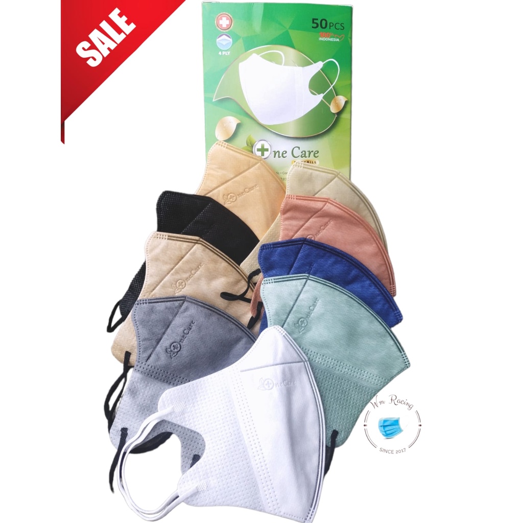 Jual Masker Duckbill Dewasa Earloop 4ply OneCare Premium Quality Isi 50pcs Izin Kemenkes Terbaru ...