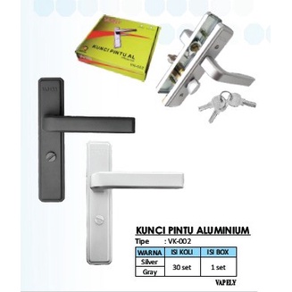 Jual HANDLE PINTU SET KAMAR MANDI ALUMUNIUM VAPELY KUNCI PINTU WC TEBAL ...