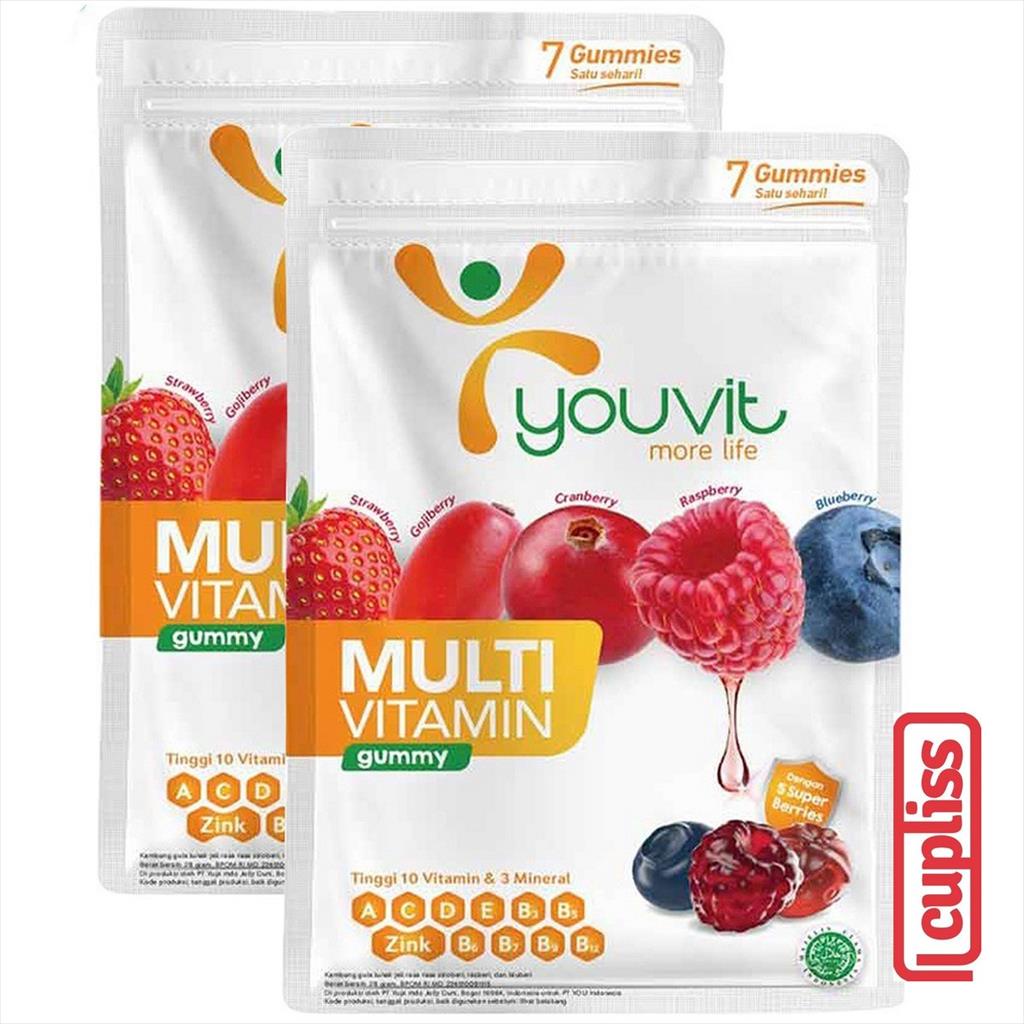 Jual YOUVIT Multivitamin Gummy Dewasa Anak Omega Beauti+ Erha Vitamin | Shopee Indonesia