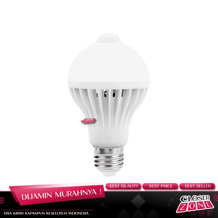 Jual Lampu LED Smart E27 9W with PIR Sensor - White | Shopee Indonesia