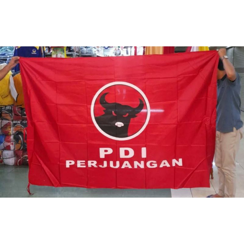 Jual BENDERA PARTAI PDI PERJUANGAN UKURAN 1,5mx225cm | Shopee Indonesia