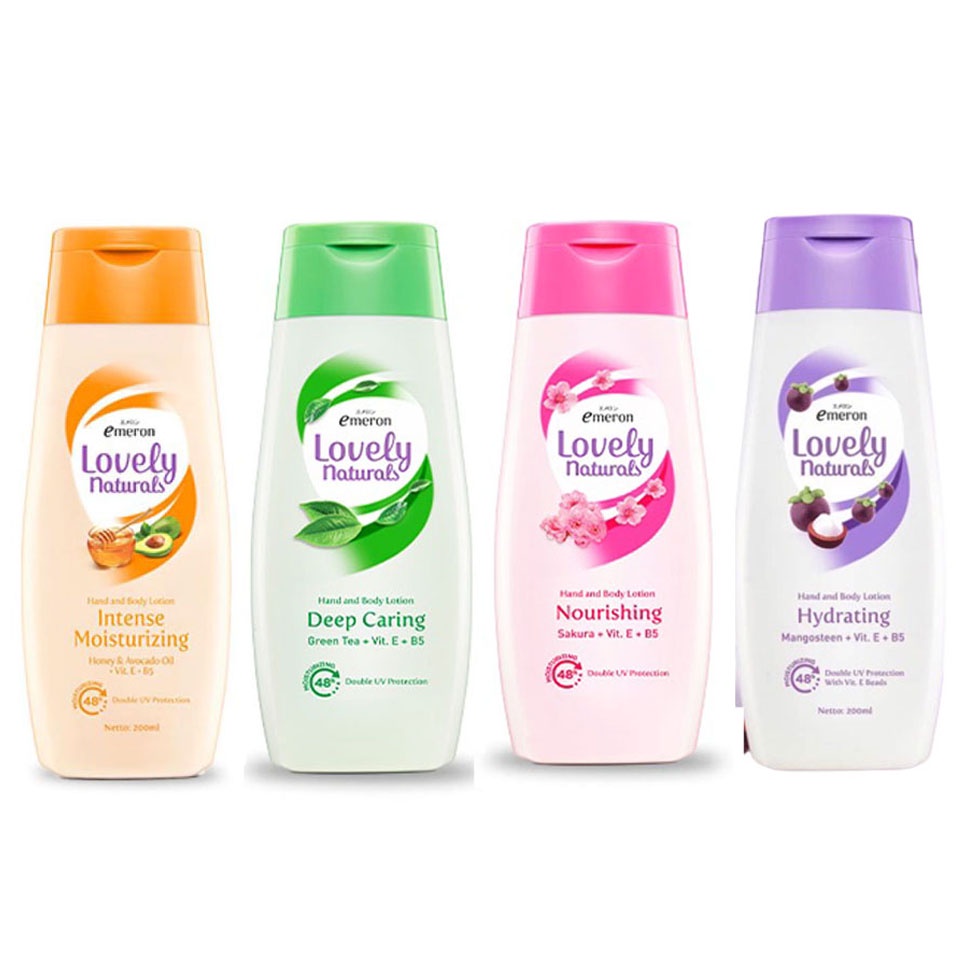 Jual Emeron Lovely Naturals Hand And Body Lotion / Skincare | Shopee ...