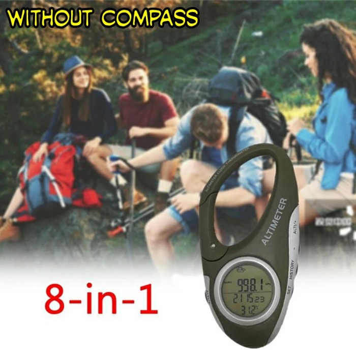 Jual alat ukur ketinggian digital altimeter 8in1/kompas digital/hiking ...