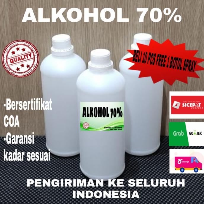 Jual Alkohol 70% 1 Liter / Alkohol 70 persen/Alcohol 70%/Sterilisasi ...