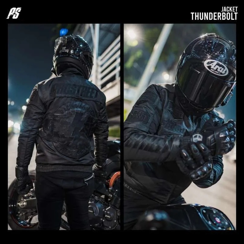 Jual Jacket Motor Prostreet Thunderbolt Black ORIGINAL | Shopee Indonesia