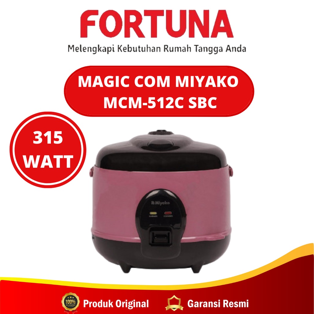 Jual Miyako Rice Cooker / Magic Com MCM-512C SBC / MCM 512 C SBC ...