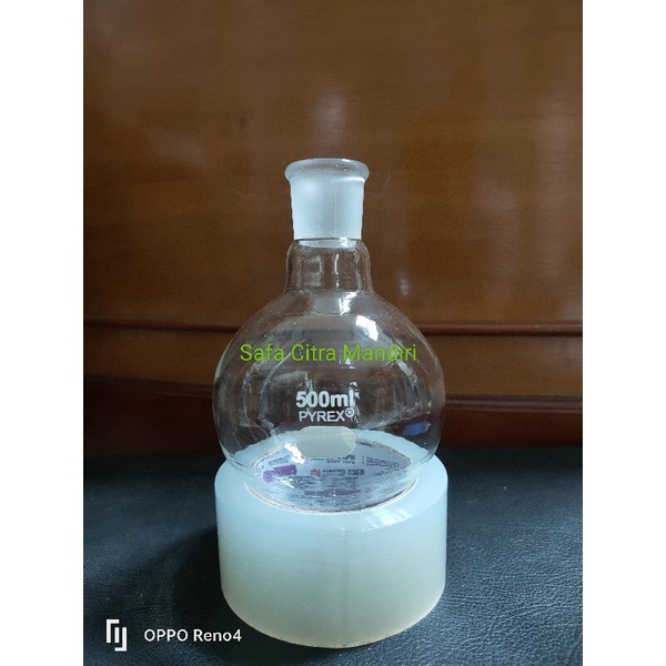 Jual Labu Alas Bulat 500ml / Boiling Flask 500ml Pyrex | Shopee Indonesia