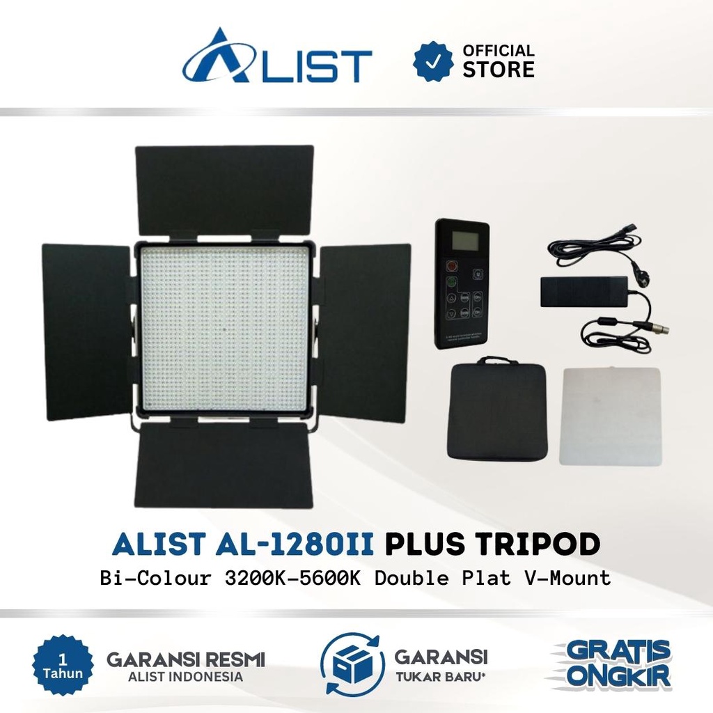 Jual Paket 1280 + Stand - A LIST Lampu Led Profesional AL-1280II Bi ...