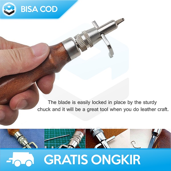Jual SET ALAT KERAJINAN KULIT DIY 7IN1 LAETHER CRAFT PERALATAN SENI ...