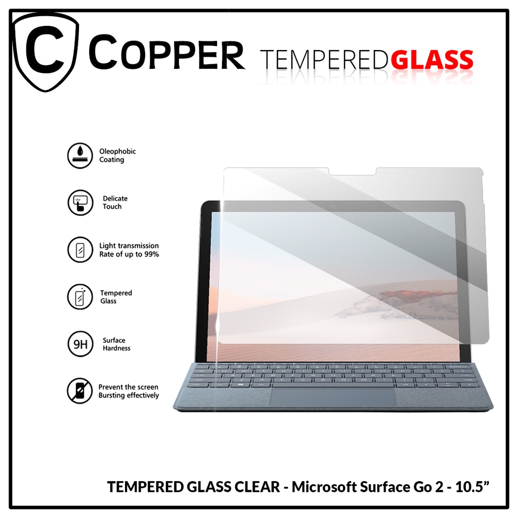 Jual Copper Tempered Glass Full Clear - Microsoft Surface Go 2 (10,5 ...