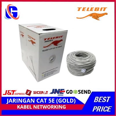 Jual TELEBIT UTP CABLE CAT5E (GOLD) | Shopee Indonesia