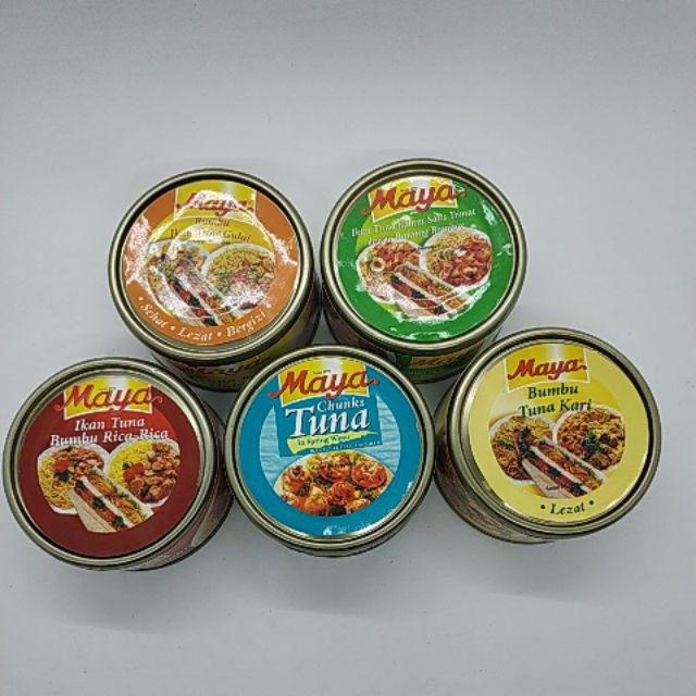 Jual MAYA Ikan Tuna 185GR KALENG - All Varian Pepes | Gulai | Sambal ...