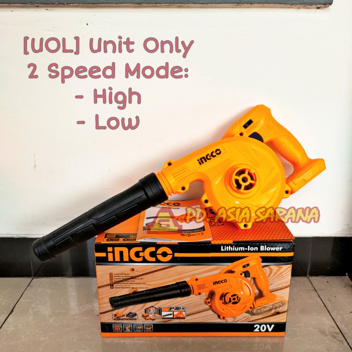 Jual Cordless Hand Blower Debu INGCO CABLI20018 Mesin Tiup Hisap Daun ...