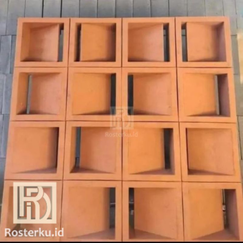 Jual Roster beton minimalis nako lb 1 merah/loster/roster/pentilasi ...