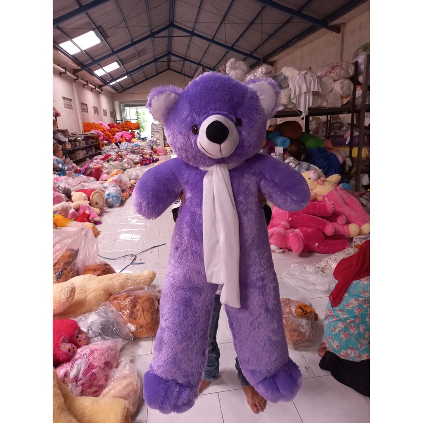 Jual Boneka Jumbo 2 Meter SNI Beruang Teddy Bear Besar 2m lucu kado 1,5 ...