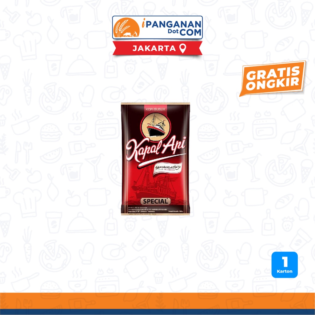 Jual Paket Warkop 2 - Kopi Kapal Api Special Merah Pure Pouch 165 Gr ...