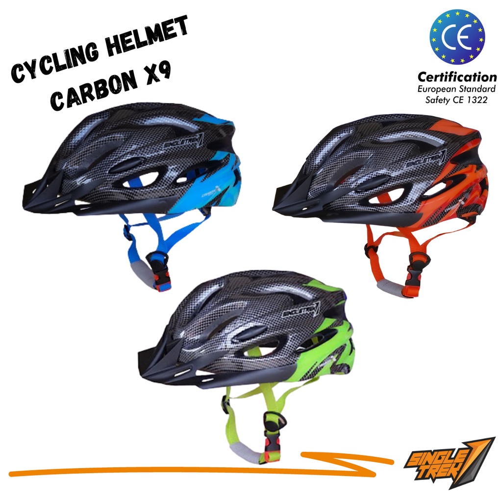 Jual Helm sepeda Singletrek Carbon Helm sepeda dewasa Helem Sepeda ...