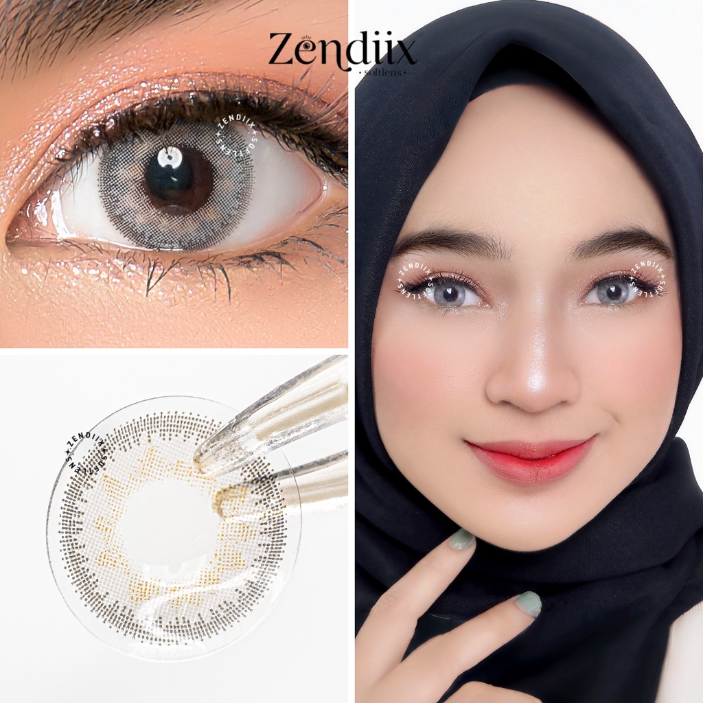 Jual Softlens MINI SHEER Warna GREY 14.2mm Normal Beda Minus | Shopee ...