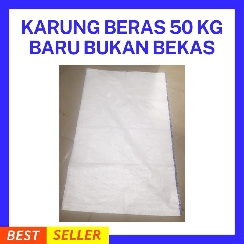 Jual Karung Beras 50kg 50 kg Baru Bukan Bekas 56x90 cm Sak Bagor Karung ...
