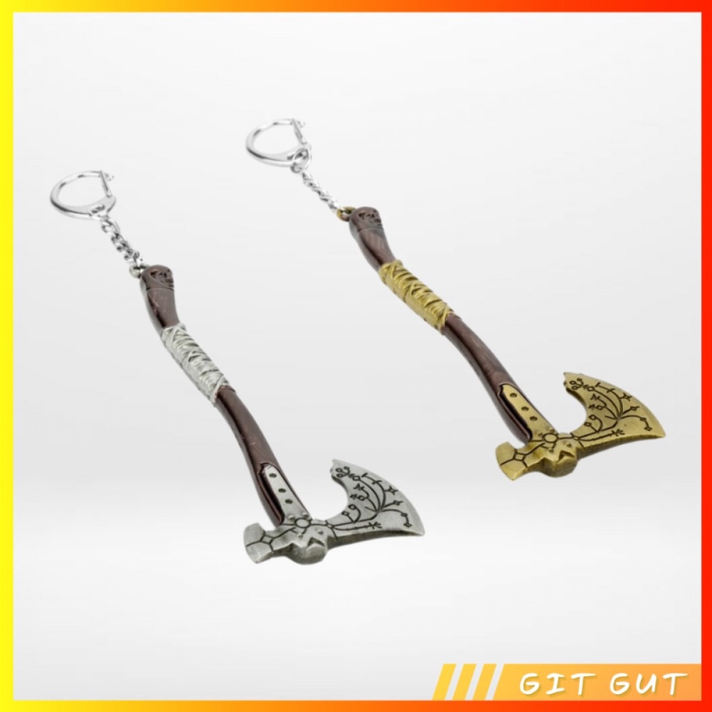 Jual Keychain Gantungan Kunci God of War Kratos Leviathan Axe | Shopee ...