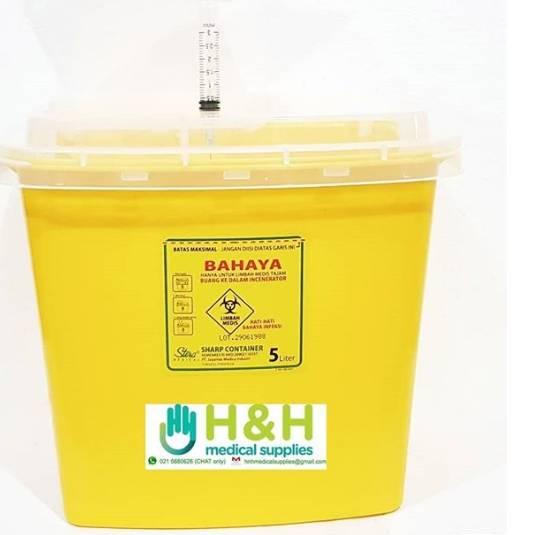 Jual New |BMH|STERA SHARP CONTAINER 5 L / Tempat Sampah Jarum ...