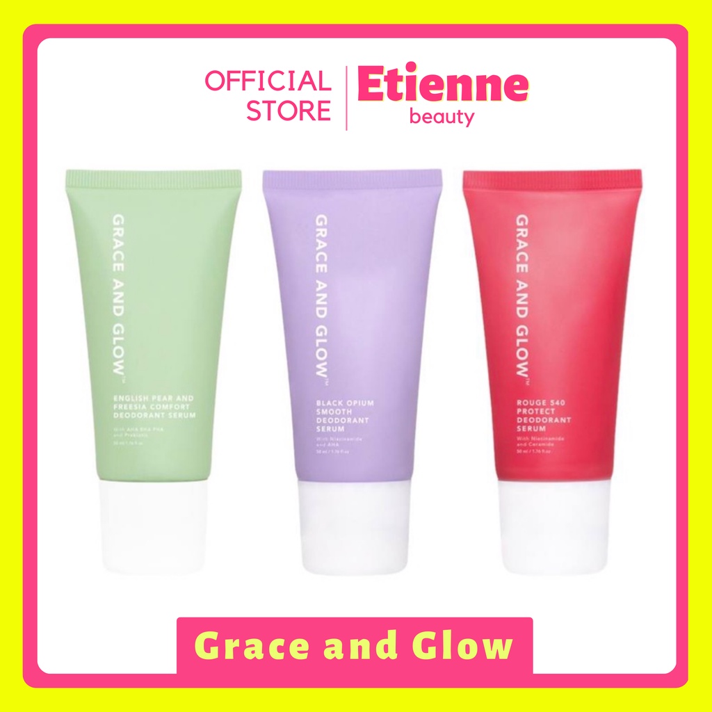 Jual GRACE & GLOW Protect and Smooth Deodorant Serum 50ml | Shopee ...
