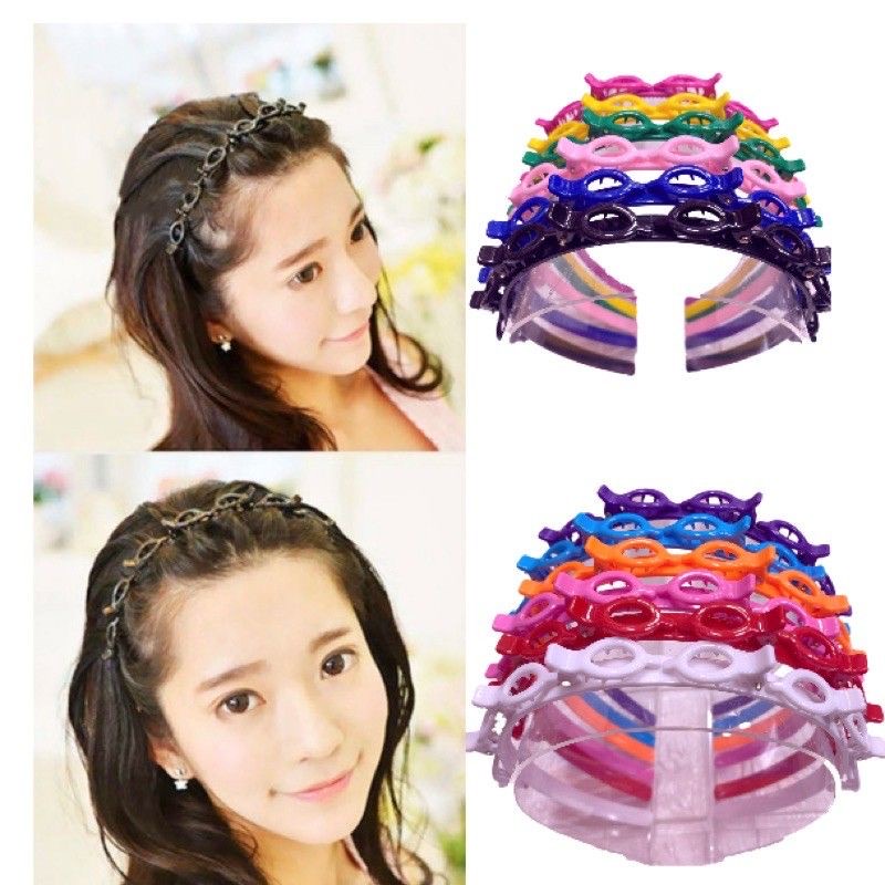 Jual Headband Bando Korea Style Bandana Polos Bendo Kain Motif Impor ...