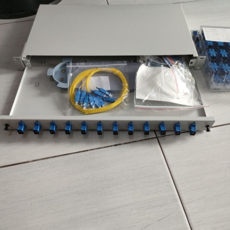 Jual odf 12 core lengkap fullset / otb 12 core lengkap fullset no brand ...