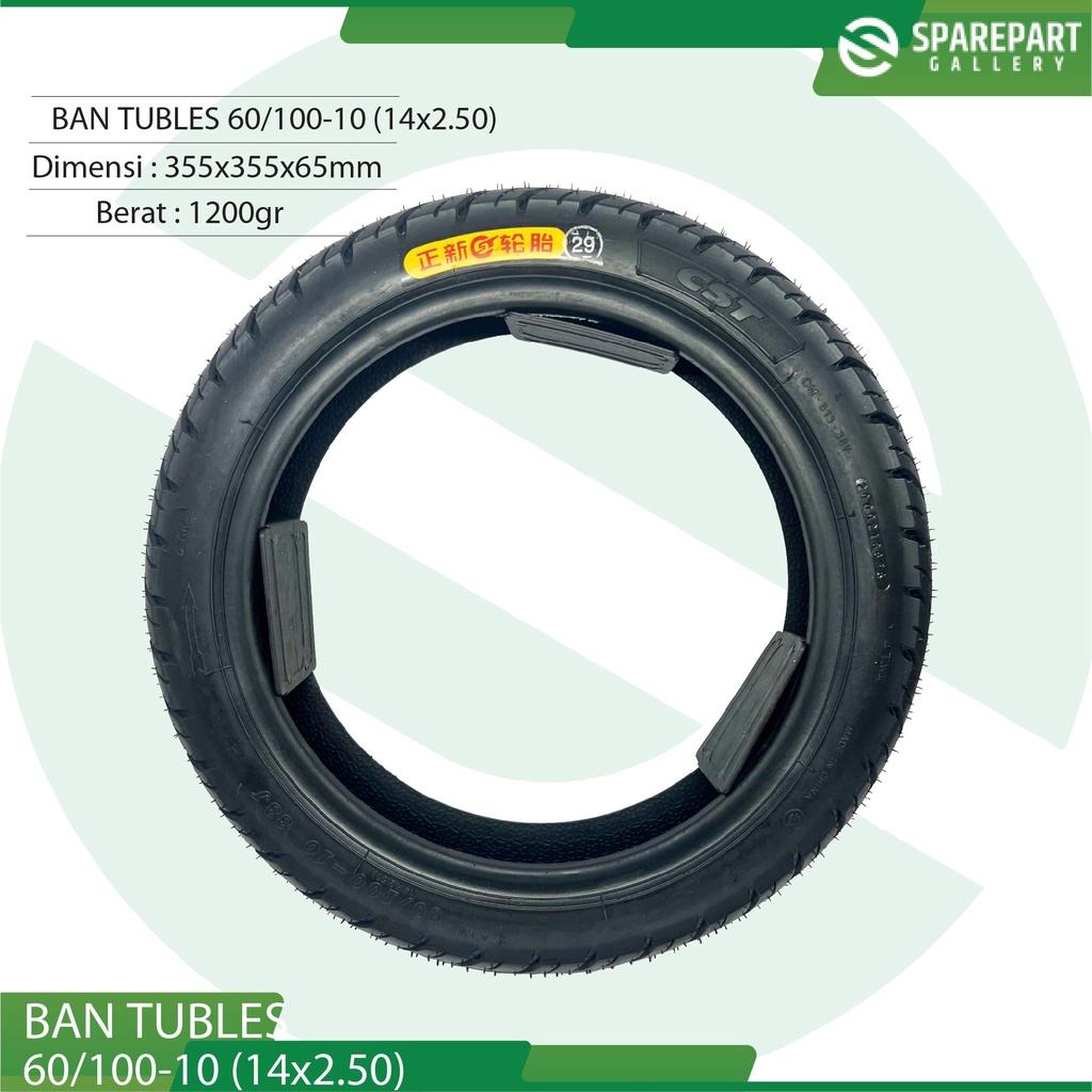 Jual CST Ban tubles sepeda listrik 60/100-10 (14x2.50) | Shopee Indonesia
