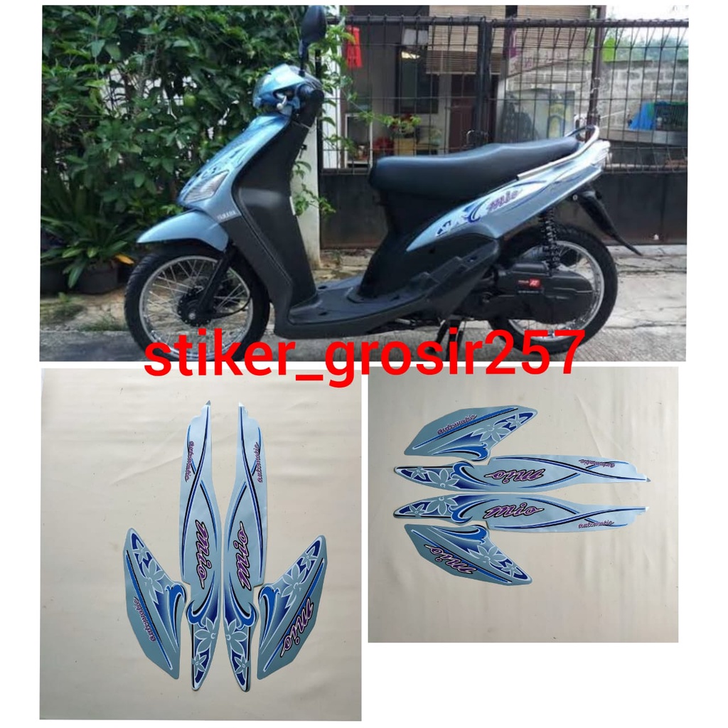 Jual STIKER STRIPING LIS BODY MOTOR MIO SPORTY 2004 BIRU MUDA MOTIF ...