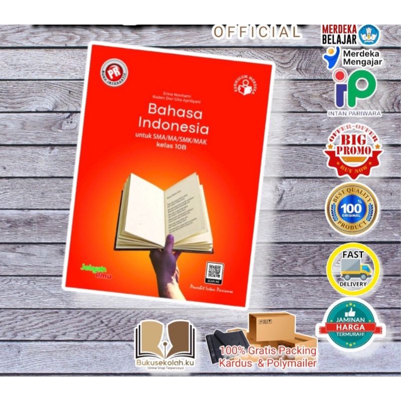 Jual Buku lks pr interaktif bahasa indonesia kelas X, 10 semester 2 tahun 2023 kurikulum merdeka ...