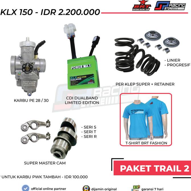 Jual Paket Trail 2 KLX 150 BRT-Karbu PE PWK-Master Cam-Per Klep Super ...