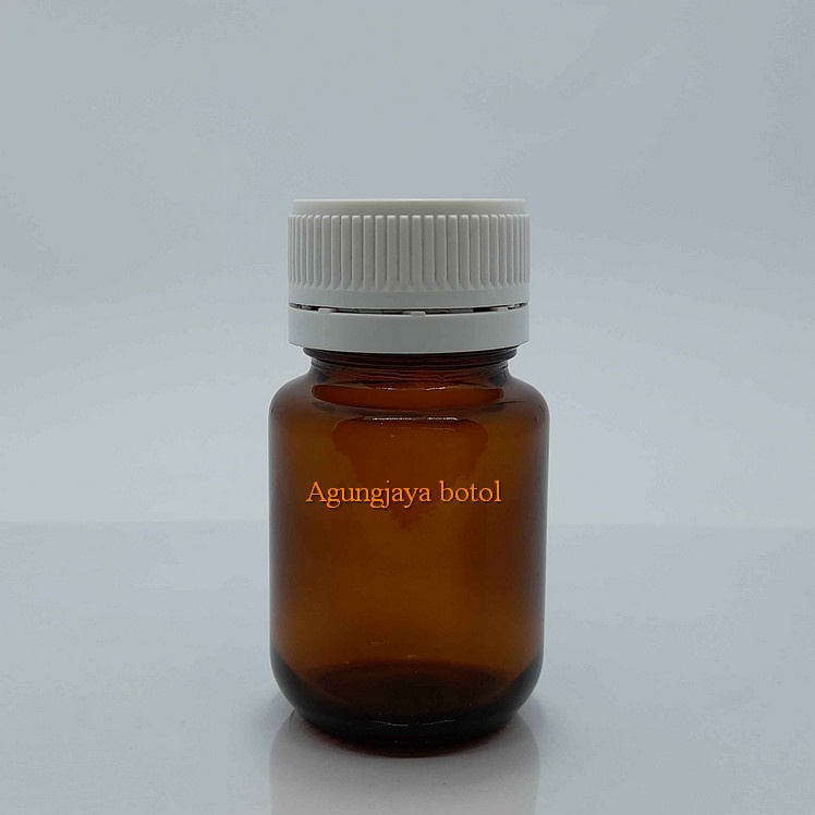 Jual Botol Kaca 50 Tablet Amber / Botol Kaca / Botol Obat / Botol Tablet / Botol Obat / Botol 50 ...