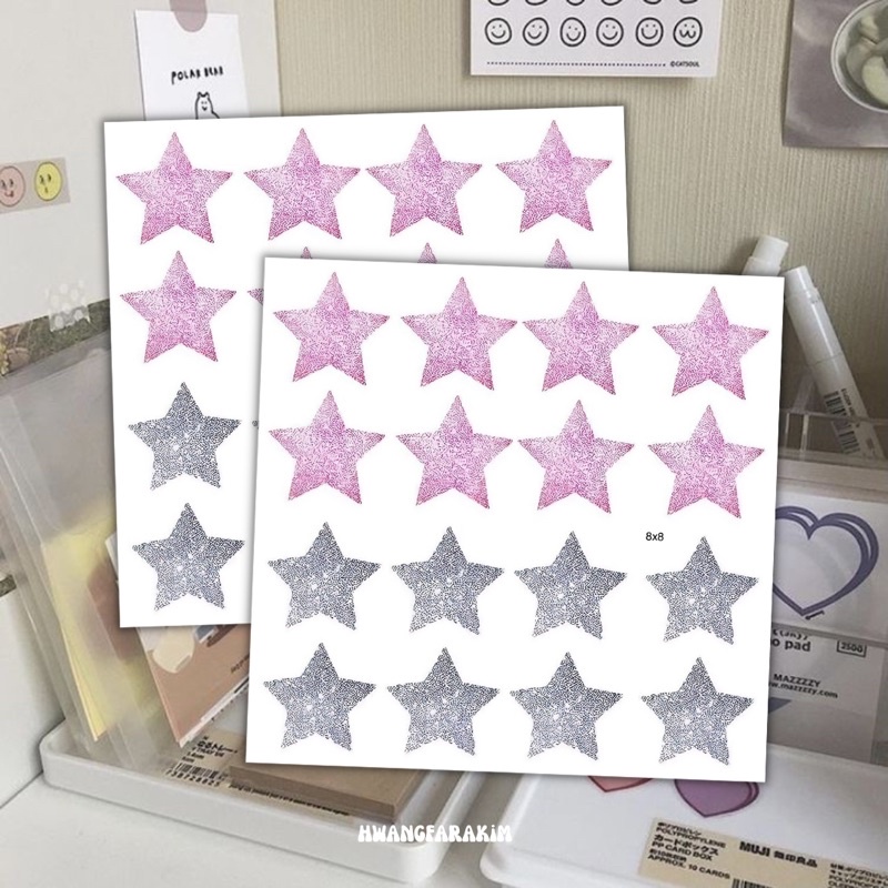 Jual STICKER DECO STAR BINTANG STUFF KOREAN STIKER AESTHETIC ESTETIK ...