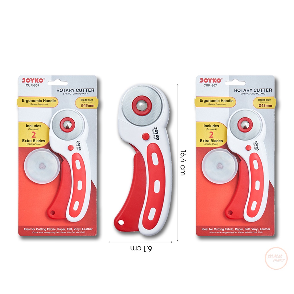 Jual JOYKO - Rotary Cutter CUR - 507 - Pemotong Putar - Pcs | Shopee ...
