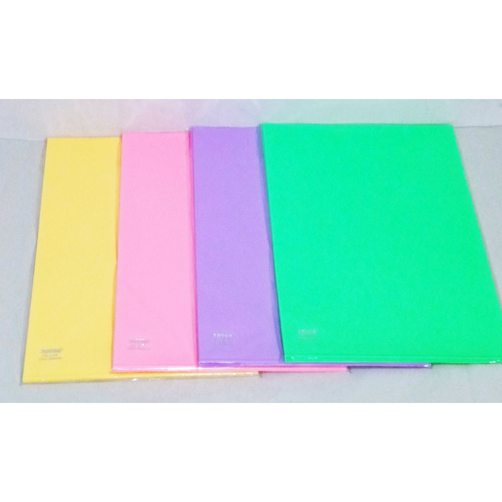 Jual JOYKO MAP L PLASTIK BENING FOLIO CLEAR SLEEVES-F4 warna PASTEL ...