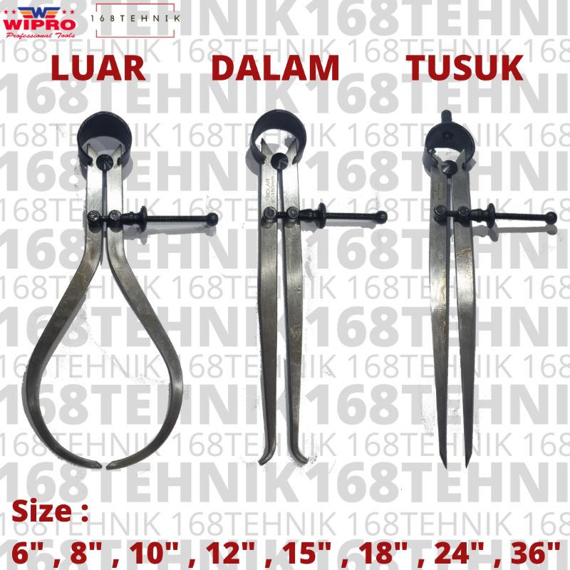 Jual Jangka Dalam 4" inch 100mm / Inside Caliper 4 inch / Spring Caliper | Shopee Indonesia