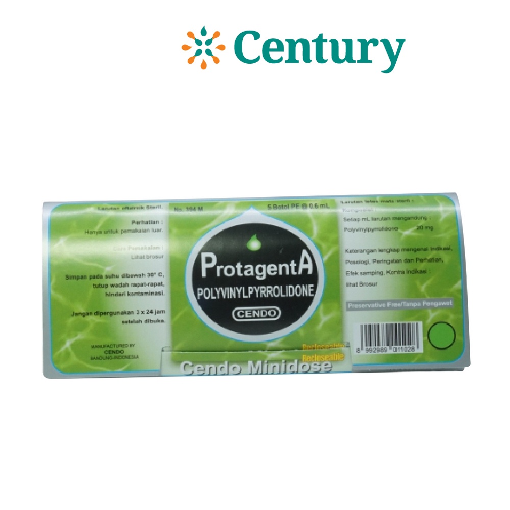 Jual CENDO PROTAGENTA MINIDOSE 1 STRIP ISI 5 @ 0,6 ML / MATA KERING ...